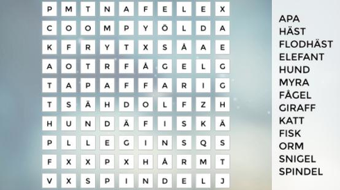 Hitta orden - Ordröra - MultiTeach® Lessons Community