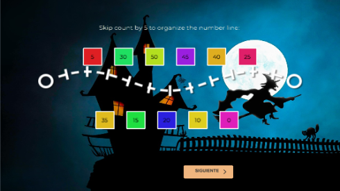 Halloween skip counting by 5s - Digital teaching and learning platform ...