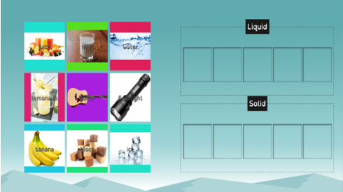 Solids or Liquids - Digital teaching and learning platform - NUITEQ Chorus